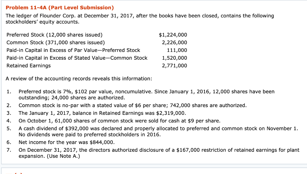 Solved Problem 11-4A (Part Level Submission) The ledger of | Chegg.com