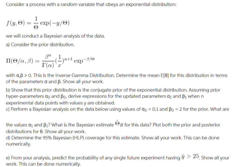 Consider a pocess with a random variable that obeys | Chegg.com