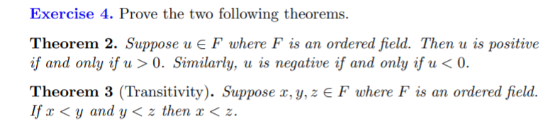 Solved Exercise 4. Prove the two following theorems. Theorem | Chegg.com