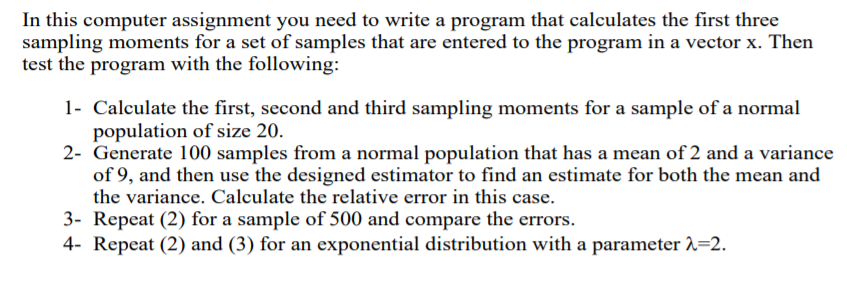 Solved write a program (MATLAB) that calculates the first | Chegg.com