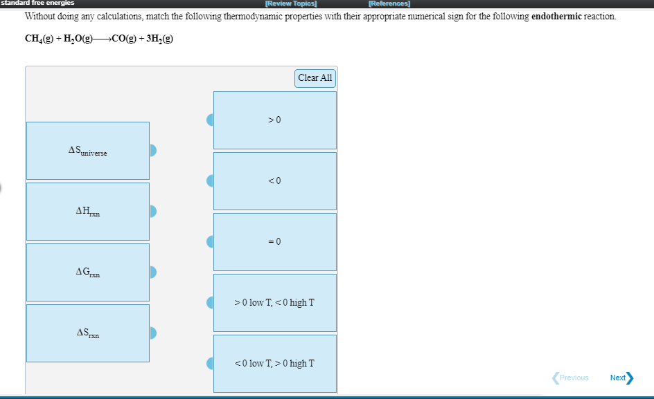 Solved standard free energies [Review Topics] (References] | Chegg.com
