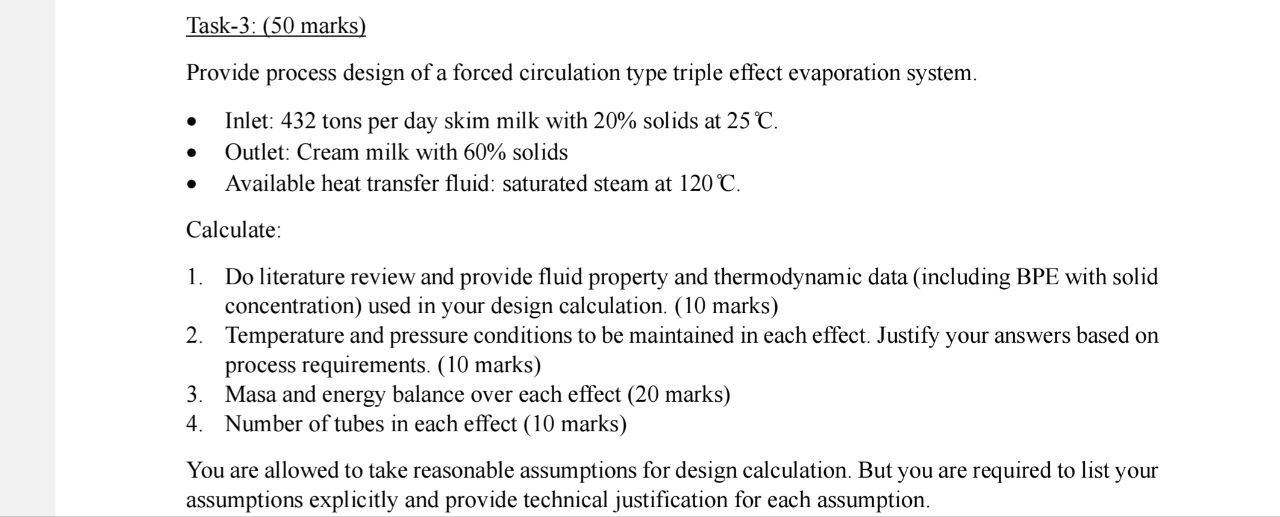 Solved Task-3: (50 ﻿marks) ﻿Provide process design of a | Chegg.com