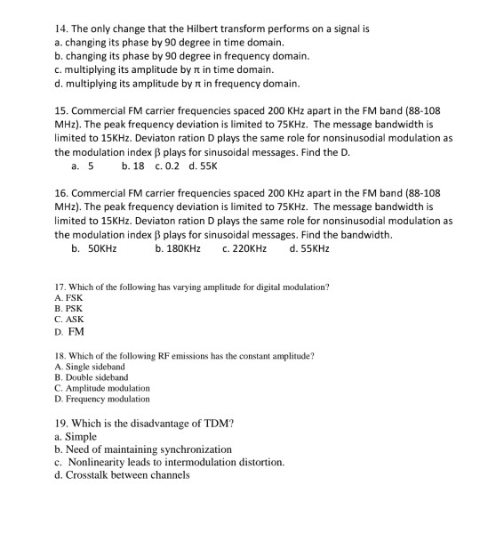 Solved Problems 6 to 8 have a continuous data signal is | Chegg.com