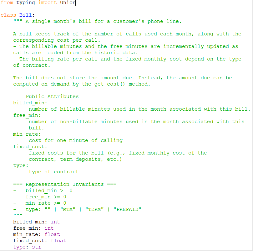 Solved Task 3: Contracts As we saw earlier, the starter code | Chegg.com