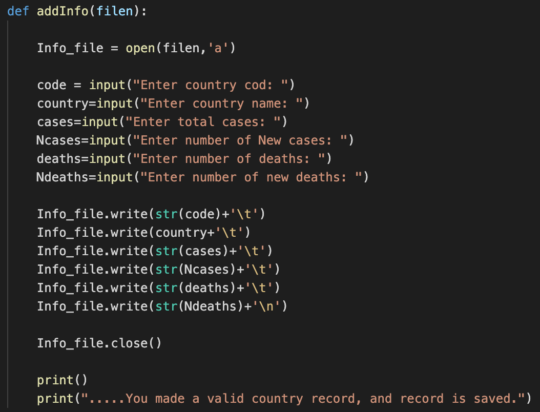 Solved Solve it in python If the use entre a country code | Chegg.com