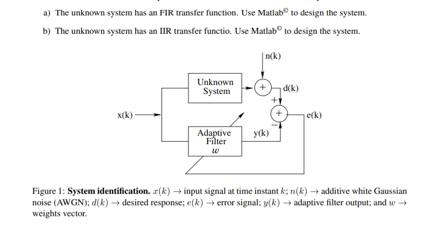 Task 2 1. Implement both the LMS, the NLMS, and the | Chegg.com