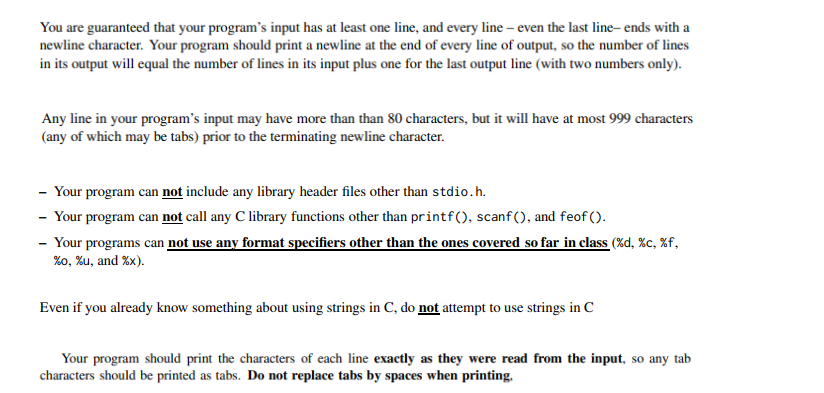 Solved As described above the program is straightforward, | Chegg.com