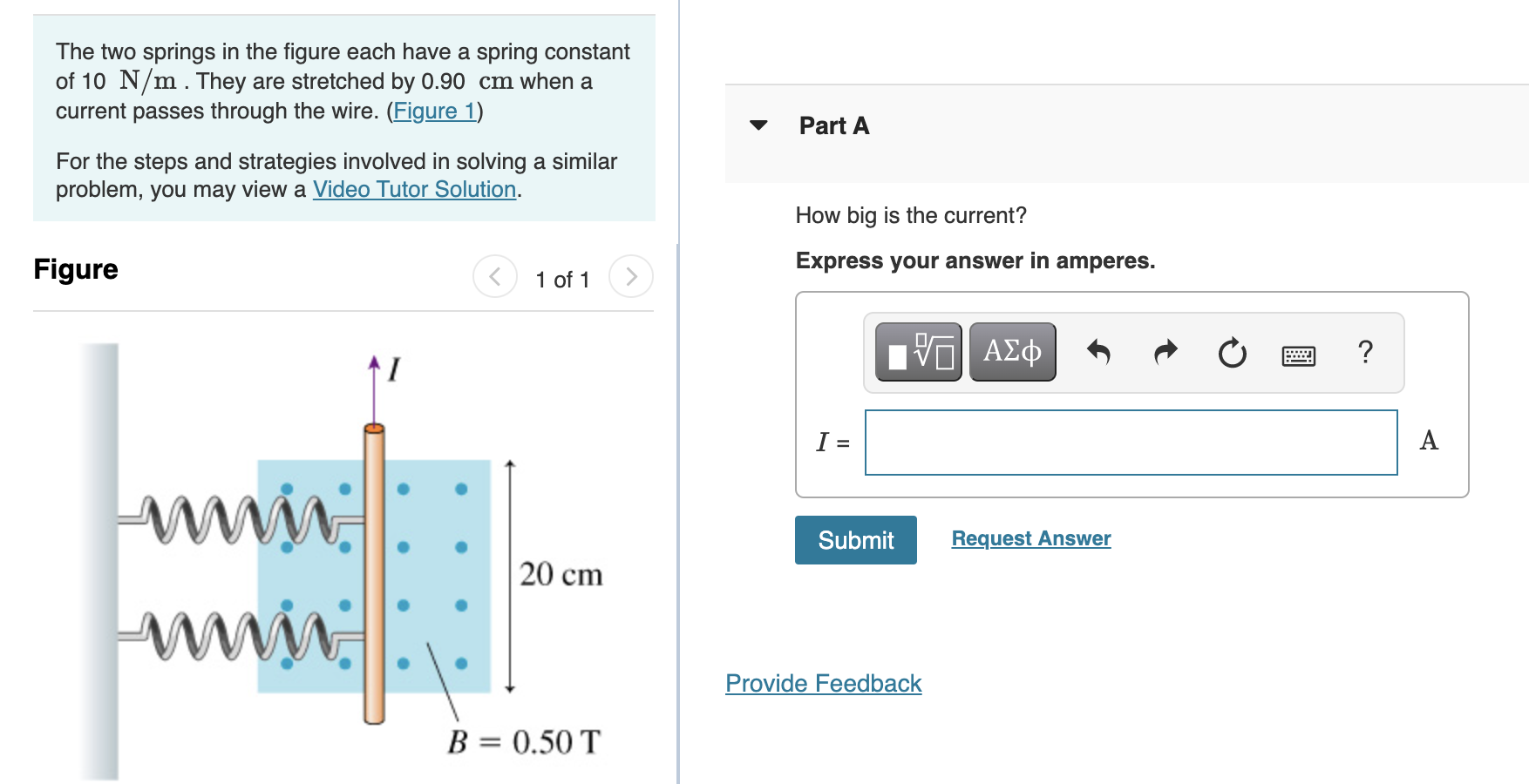 Solved The two springs in the figure each have a spring | Chegg.com