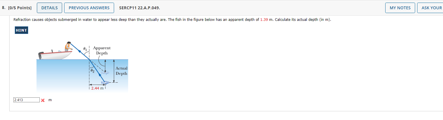 Solved 8 [0 5 Points] Details Previous Answers Sercp11