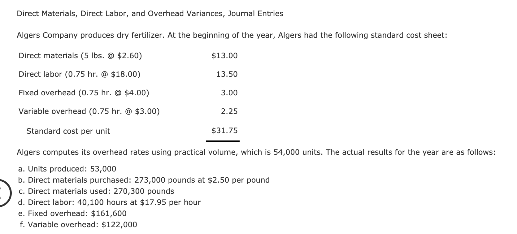 Solved Direct Materials, Direct Labor, and Overhead | Chegg.com