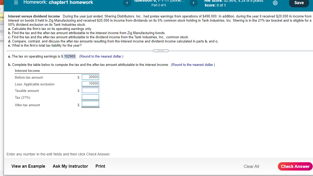 Solved Homework: chapter 1 homework points Save Part 2 of 5 | Chegg.com