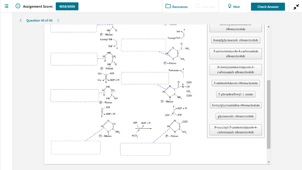 Solved Give Up Assignment Score: Resources Hint 4058/6000 | Chegg.com