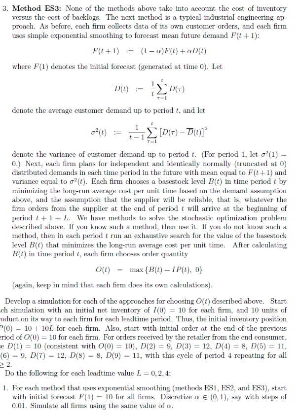 Solved Use Python Consider a supply chain consisting of | Chegg.com