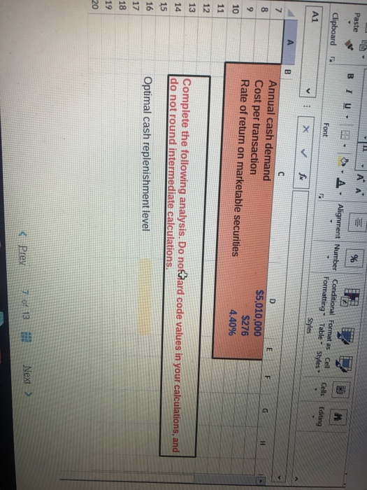 Solved Format as Cell Cells Editing - Formatting" Table | Chegg.com