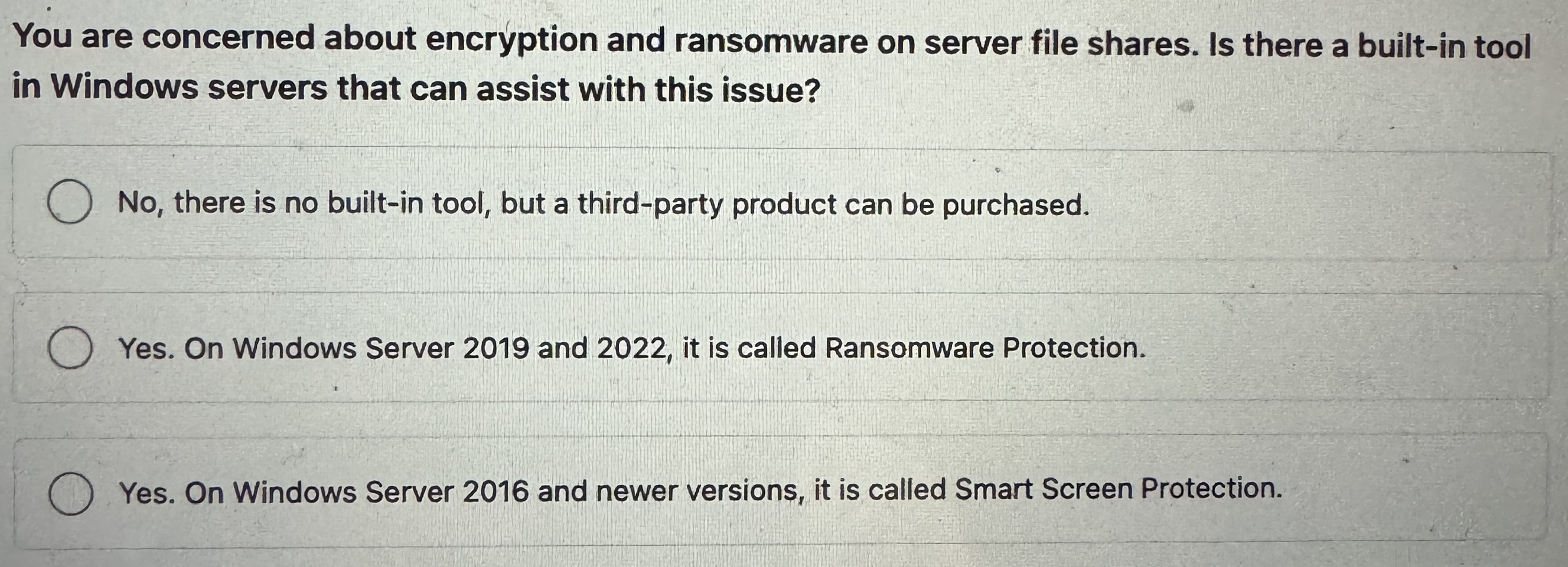Solved You are concerned about encryption and ransomware | Chegg.com