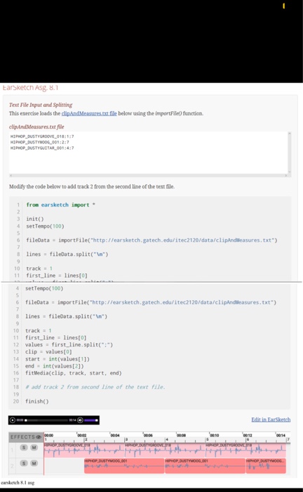 Solved tarsketcnAsg 8.1 Text File fput and Splitting This | Chegg.com