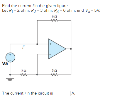 Solved Find the current i in the given figure. Let R1 = 2 | Chegg.com