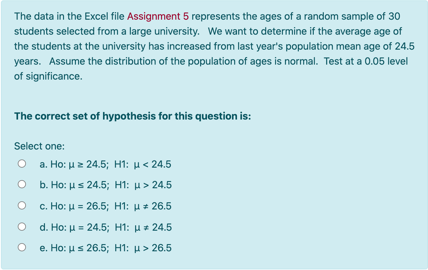 Solved AutoSava OFF OEU Assignment 6 - Datafile.xls - | Chegg.com