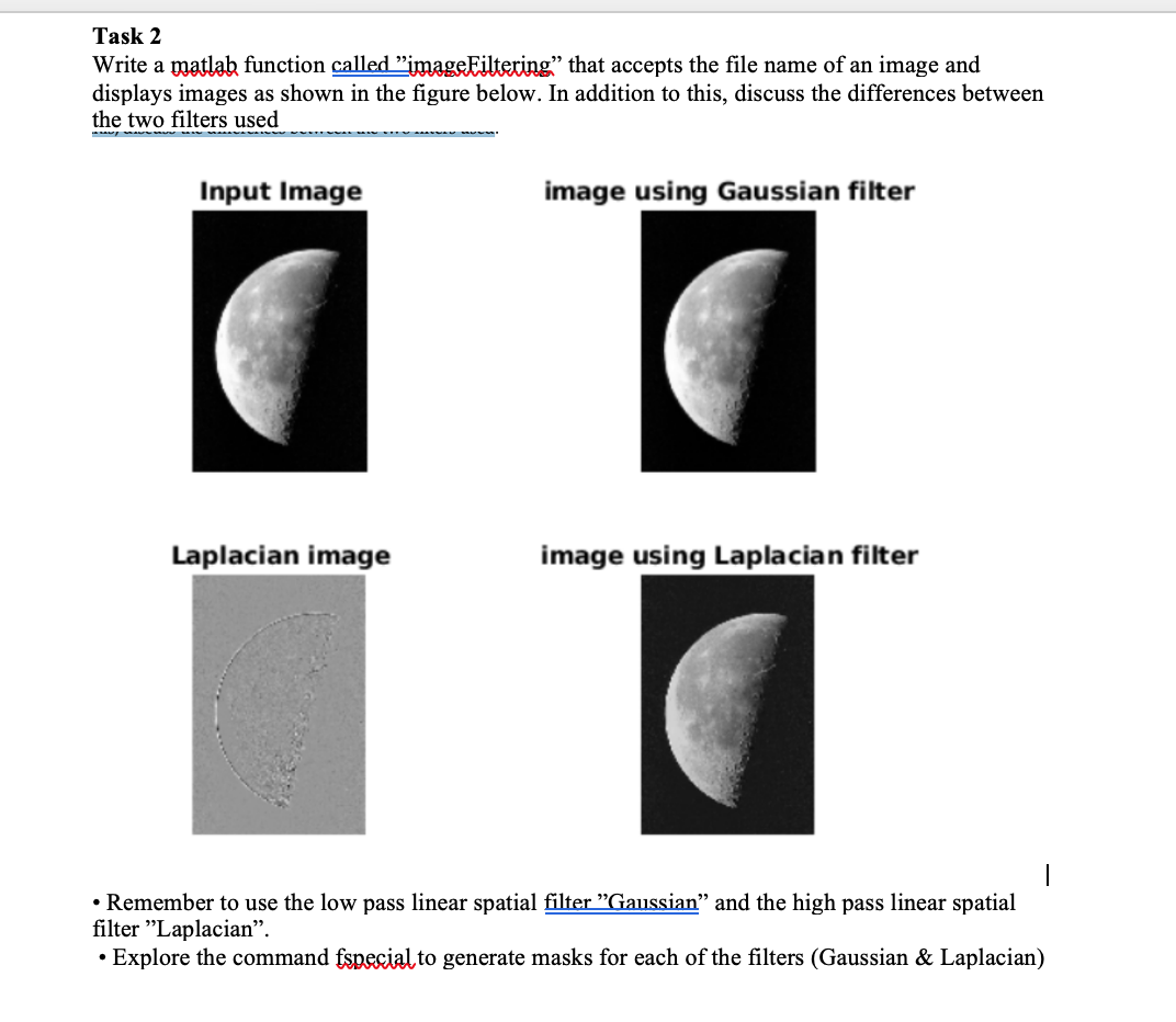 Task 2 Write a matlab function called | Chegg.com