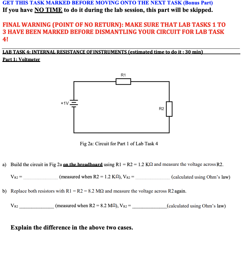 Solved (R3 is an unknown resistor to be distributed in the | Chegg.com