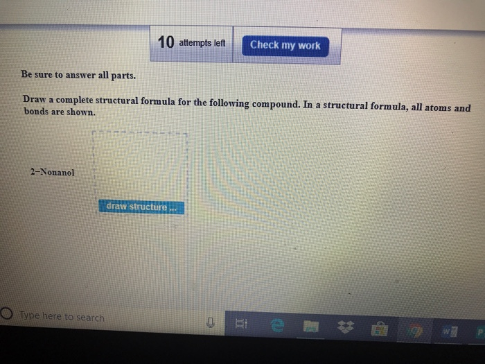 Solved 10 attempts left Check my work Be sure to answer all | Chegg.com