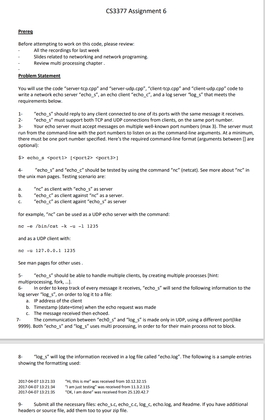 Solved // Server program #include #include | Chegg.com