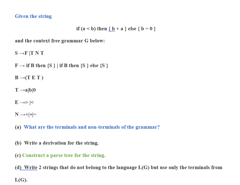Solved Given the string if (a∣