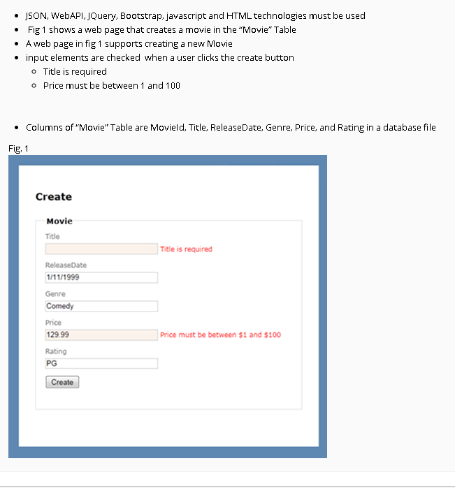 Solved • Json Webapi Jquery Bootstrap Javascript And
