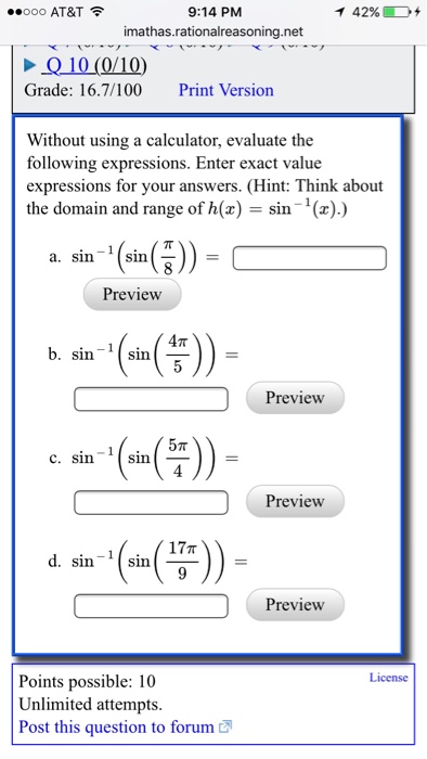 Solved Without Using A Calculator Evaluate The Following 7362