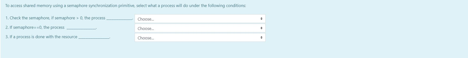 Solved To access shared memory using a semaphore | Chegg.com