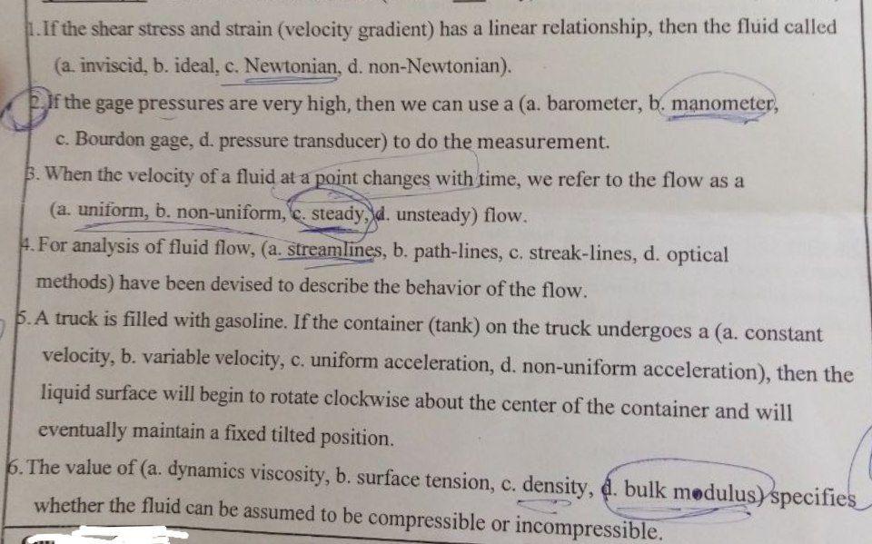 Solved 1. If the shear stress and strain (velocity gradient) | Chegg.com