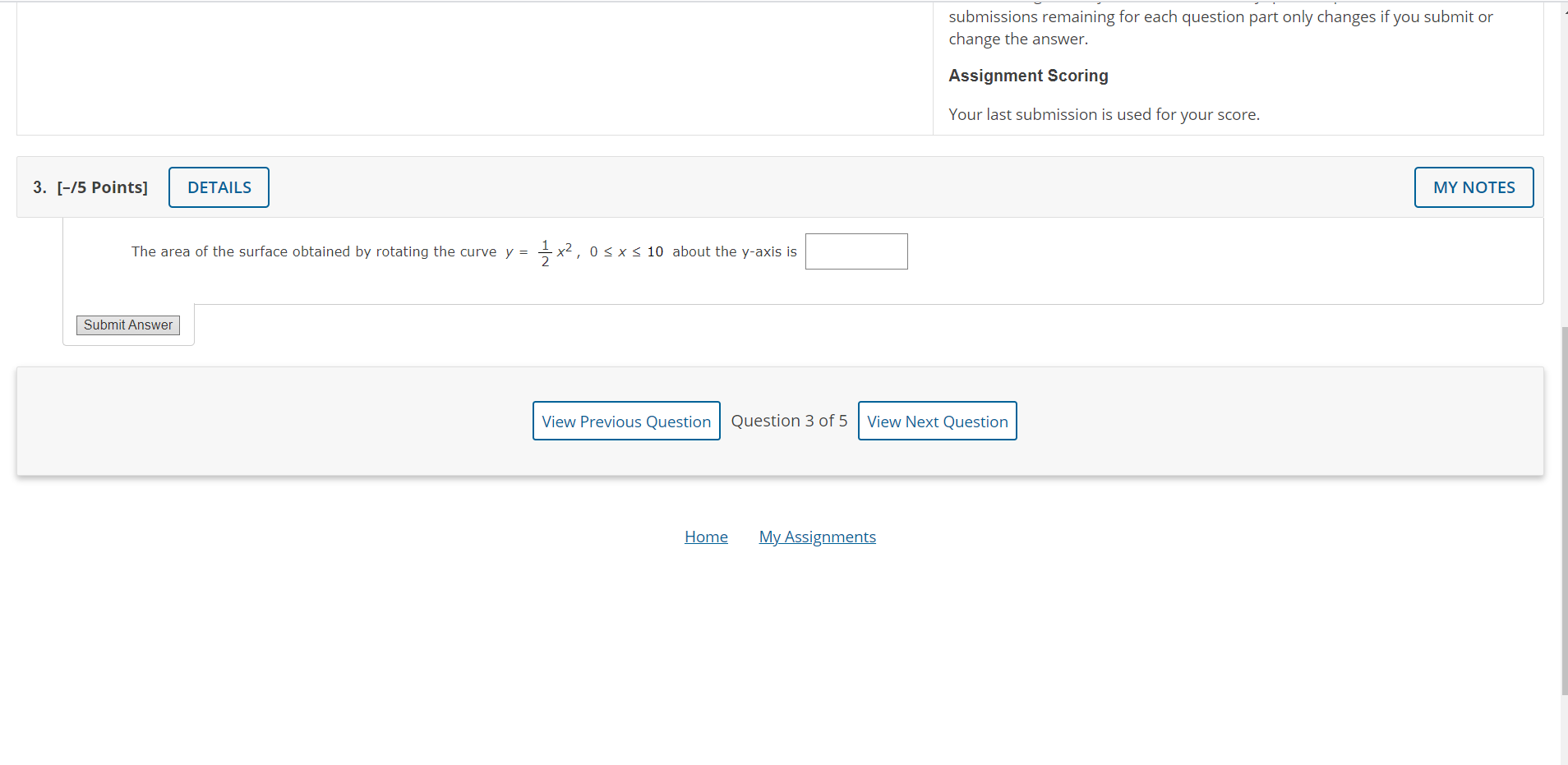Solved submissions remaining for each question part only | Chegg.com