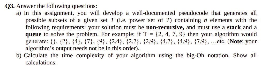 Solved 3. Answer the following questions: a) In this | Chegg.com