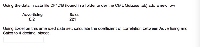 Solved Using the data in data file DF1.7B (found in a folder | Chegg.com