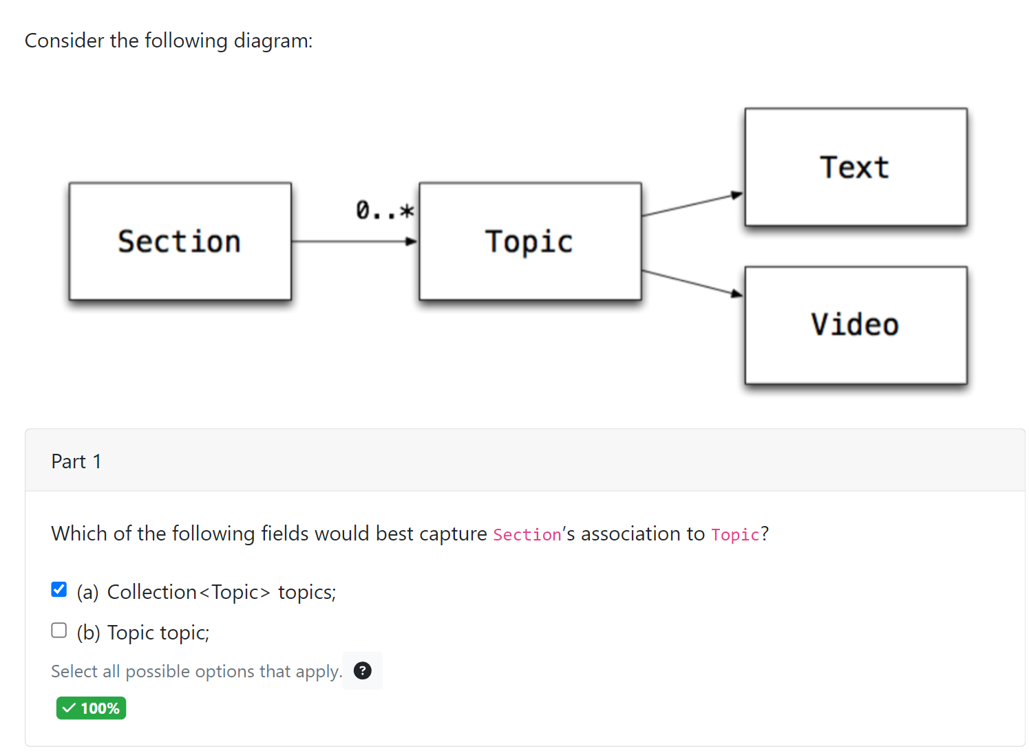Solved Which of the following fields would best capture | Chegg.com