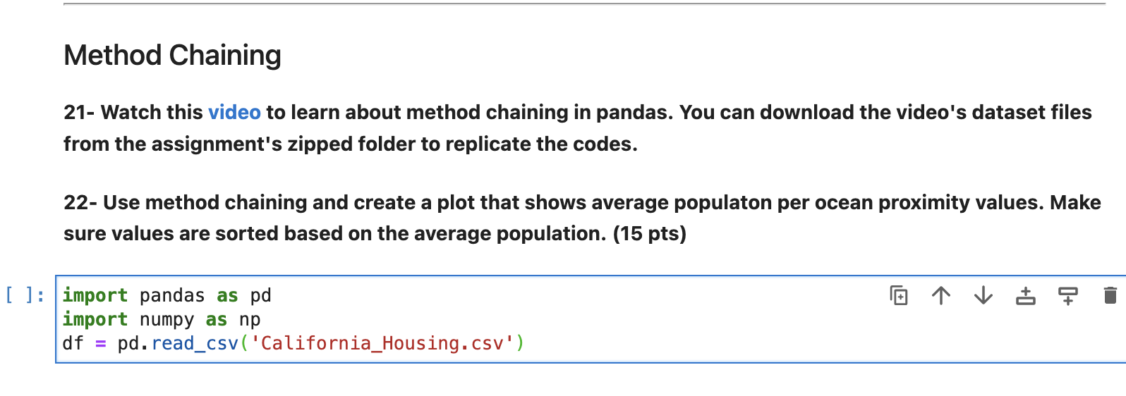 Solved 21- Watch this video to learn about method chaining | Chegg.com