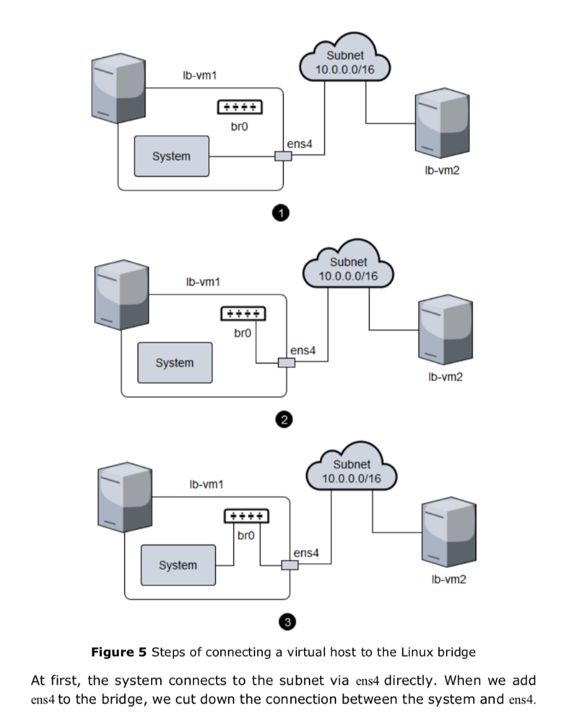 Solved Task 2: Managing Linux Bridge Bridging is "plugging" | Chegg.com