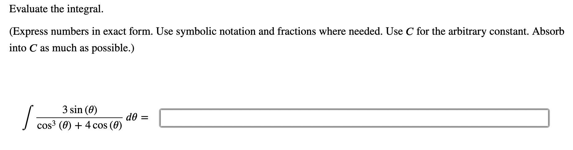 Solved Evaluate the integral.(Express numbers in exact form. | Chegg.com