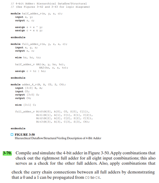 Solved endmodule FIGURE 3−50 Hierarchical | Chegg.com