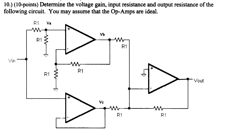 Solved only need the input and output resistance, correct | Chegg.com