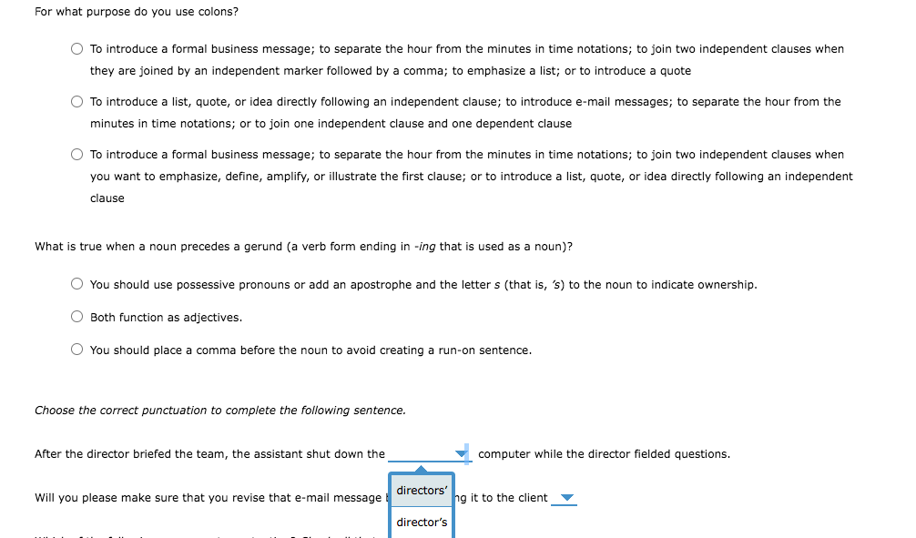 Solved 6. Grammar/Mechanics Checkup 10 - Other Punctuation | Chegg.com