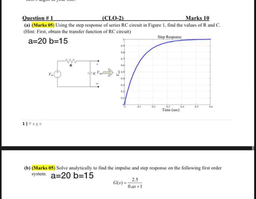 Solved Question #1 (CL0-2) Marks 10 (a) (Marks 05) Using the | Chegg.com