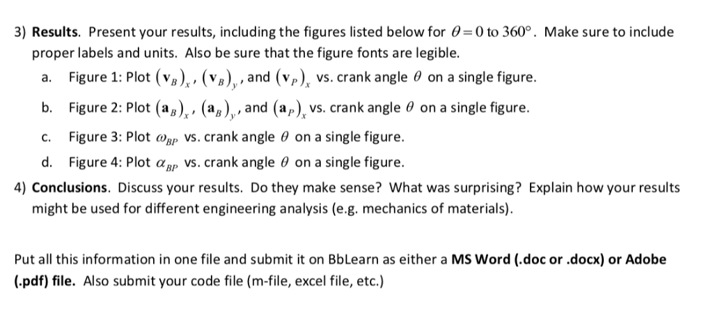 GOAL Determine the kinematics of the slider-crank | Chegg.com