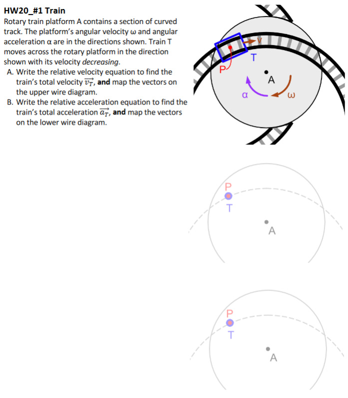 Solved HW20_\#1 Train Rotary train platform A contains a | Chegg.com
