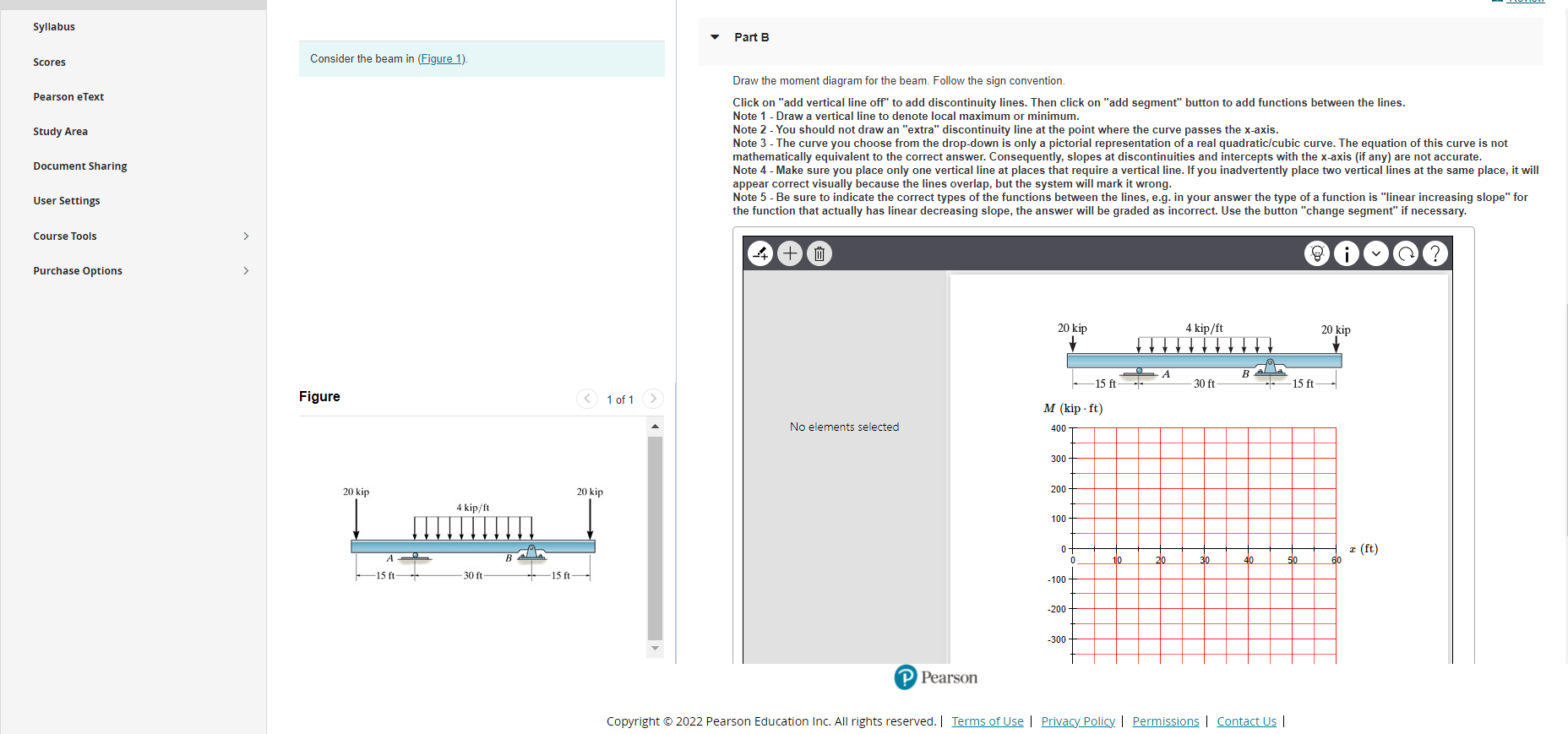 [Solved]: Consider the beam in (Figure 1). Draw the mom