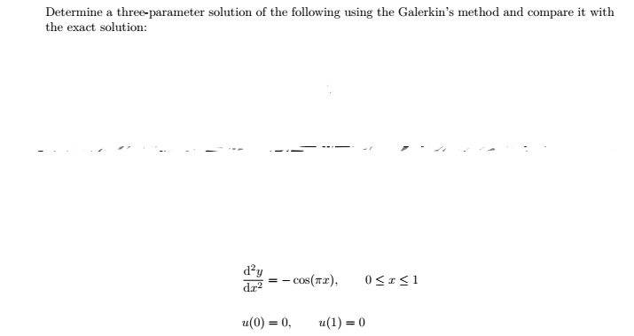Solved Determine a three-parameter solution of the following | Chegg.com