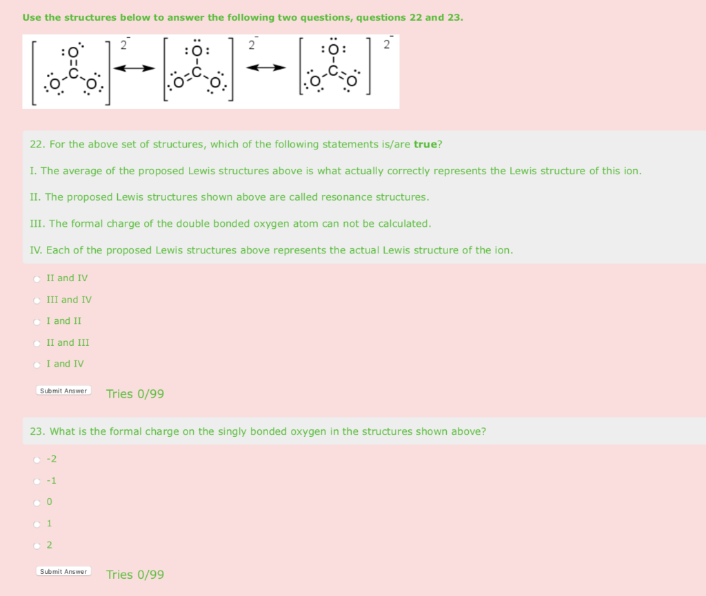 Solved Use the structures below to answer the following two | Chegg.com
