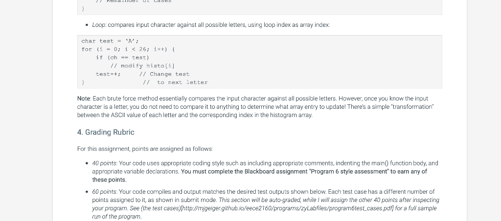 6.15 Program 6: Using Arrays to Count Letters in Text | Chegg.com