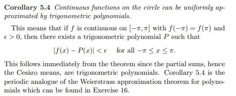 Solved 16. The Weierstrass approximation theorem states: Let | Chegg.com