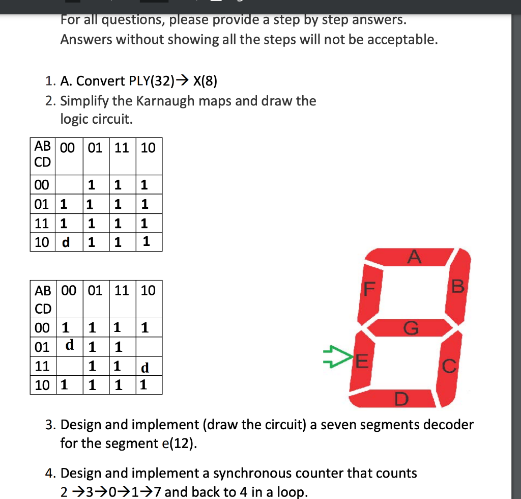 Solved For all questions, please provide a step by step | Chegg.com